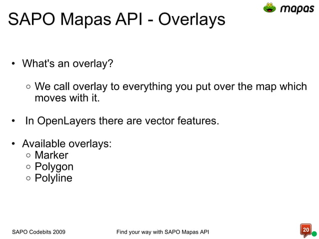 Find your way with SAPO Maps API | PPT | Web Development | Internet