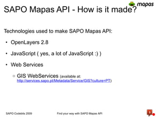 Find your way with SAPO Maps API | PPT | Web Development | Internet