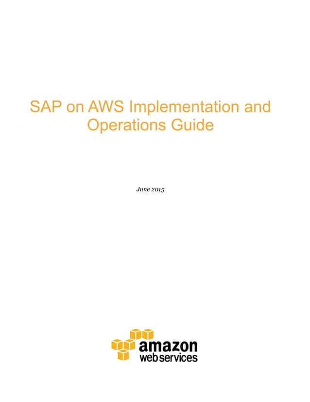 Sap on aws_implementation_guide | PDF