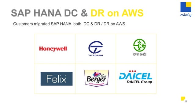 Running SAP workloads on AWS -Minfy Technologies | PPT