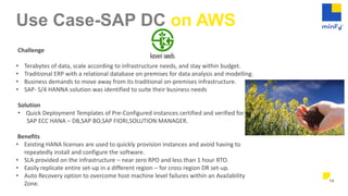 Running SAP workloads on AWS -Minfy Technologies | PPTX