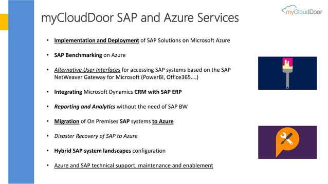 SAP on Azure. Use Cases and Benefits | PPTX | Cloud Computing | Internet