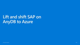 SAP on Azure Technical Pitch Deck | PPTX