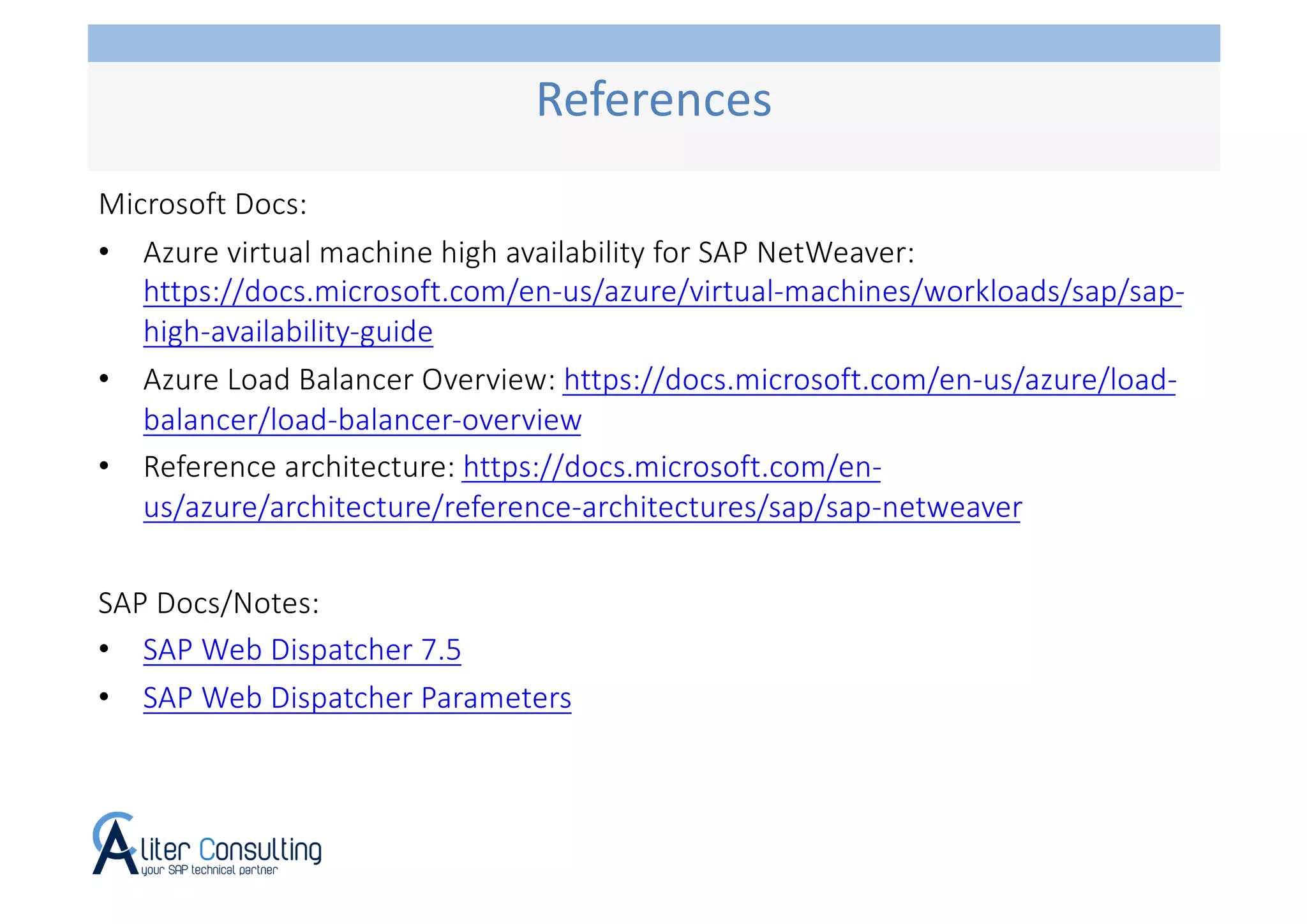 SAP on Azure Web Dispatcher High Availability | PDF