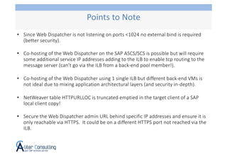 SAP on Azure Web Dispatcher High Availability | PDF