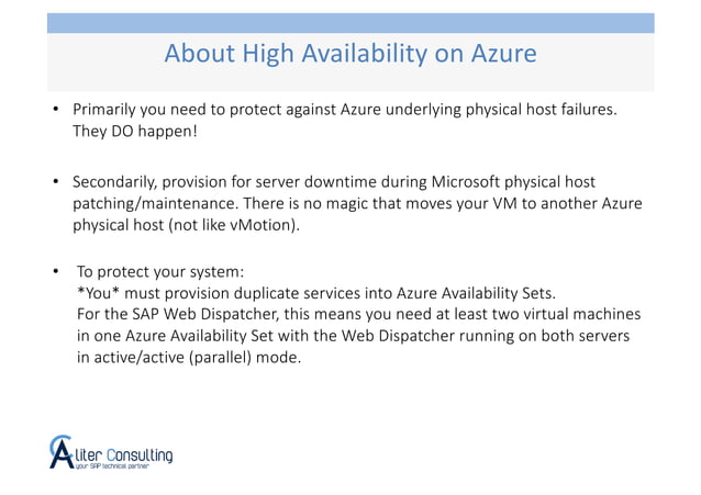 SAP on Azure Web Dispatcher High Availability | PDF | Cloud Computing | Internet