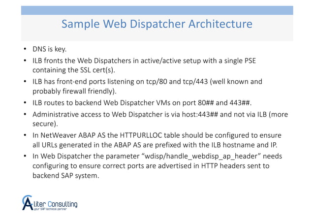 SAP on Azure Web Dispatcher High Availability | PDF | Cloud Computing ...