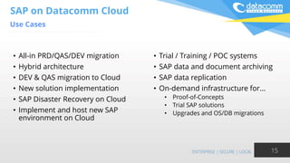 SAP on datacomm cloud | PPT