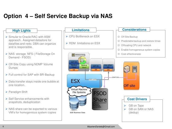 Sap On Esx Backup Methodology