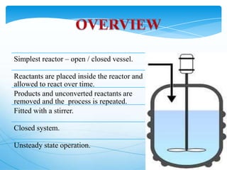 Saponification in a batch reactor | PPTX