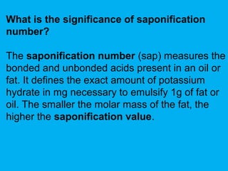 Saponification vbei | PPT
