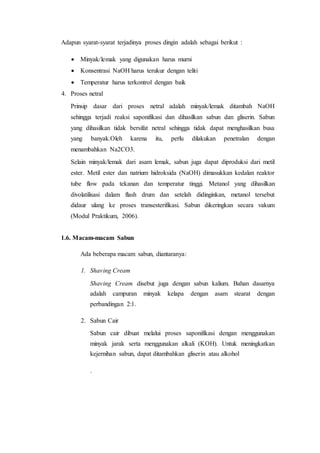 Saponifikasi | DOCX