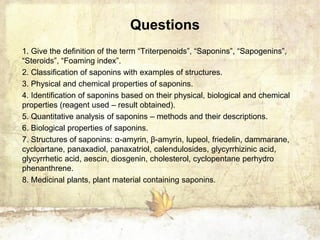 saponin.pdf | Chemistry | Science