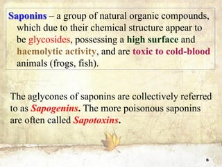 saponin.pdf | Chemistry | Science