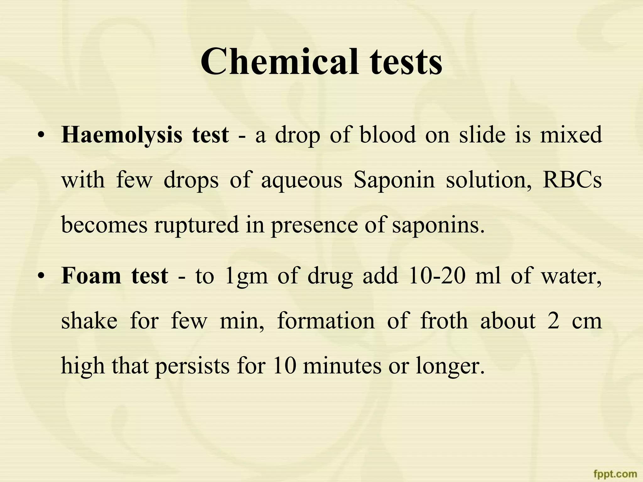 Saponin glycosides | PPT
