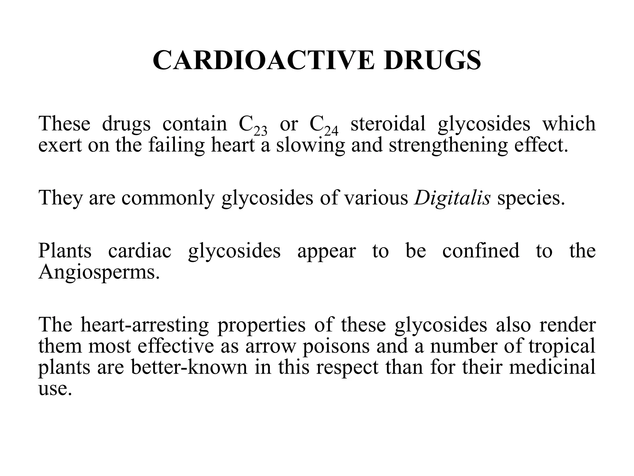 Saponins, cardioactive drugs and other steriods | PDF | Endocrine and ...
