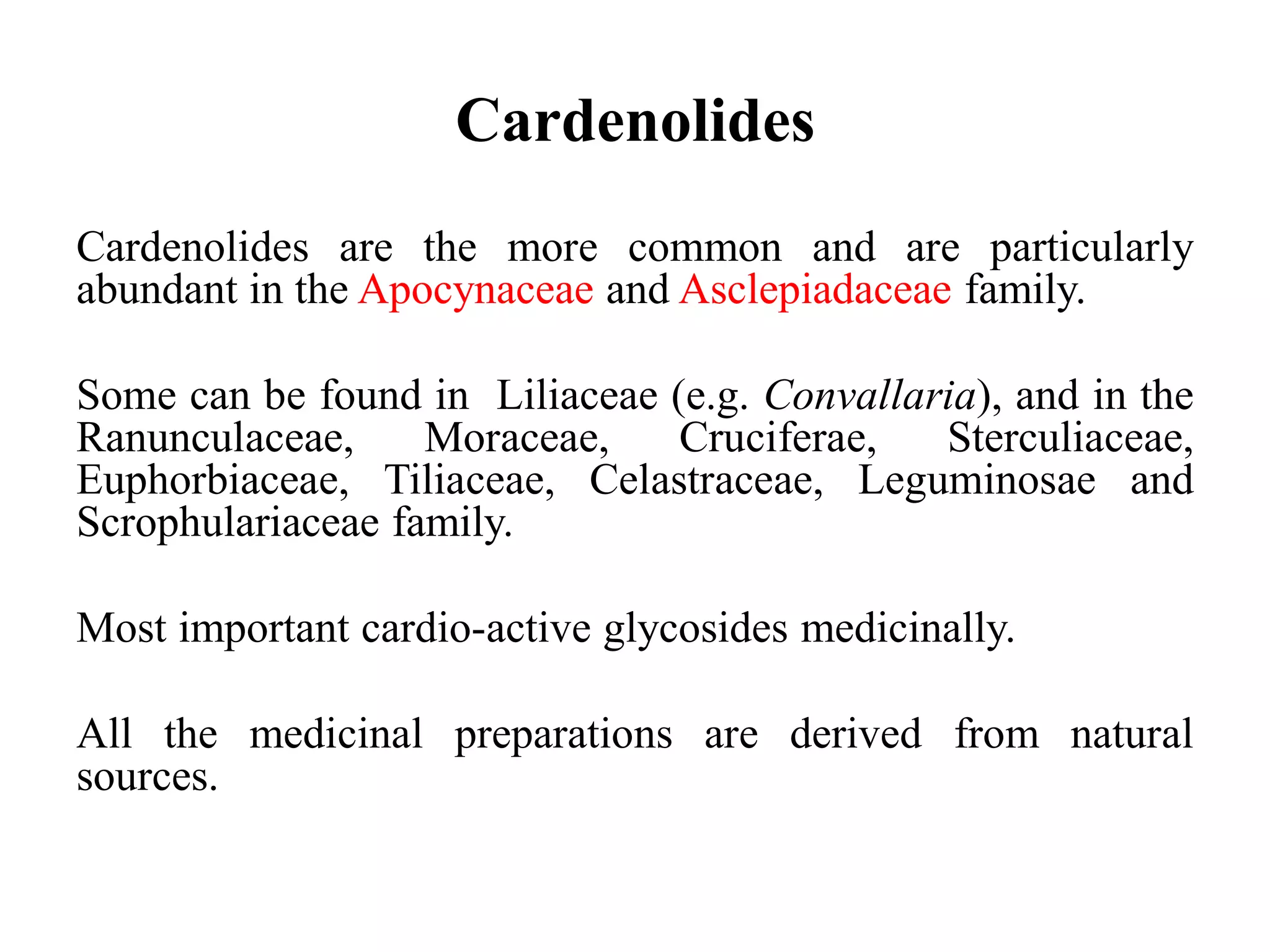 Saponins, cardioactive drugs and other steriods | PDF | Endocrine and ...