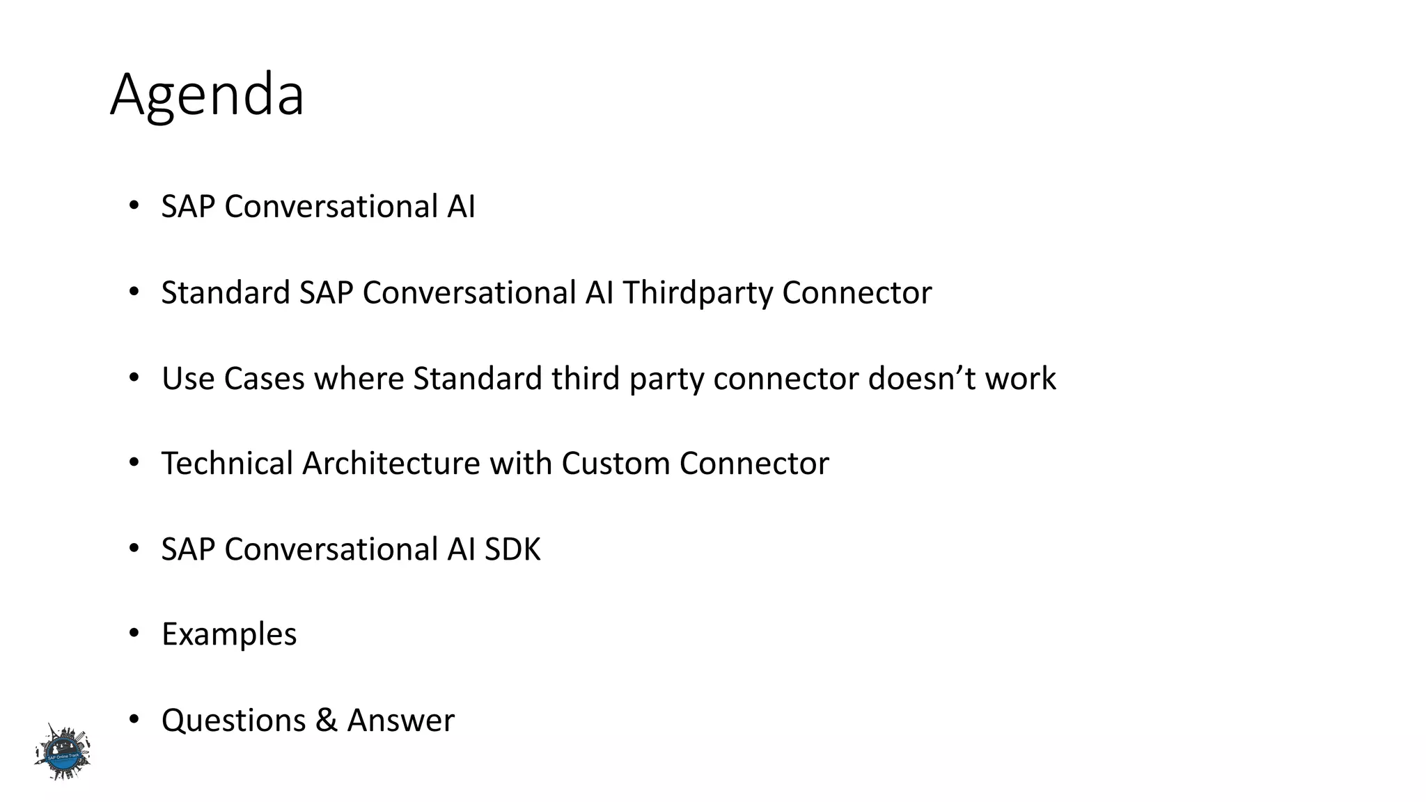 [SOT115] Build your Own SAP CAI Connector using SAP CAI SDK | PDF