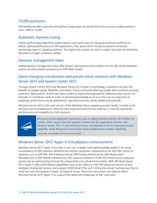 Sap on windows_server_2012_and_sql_server_2012_white_paper_final | PDF
