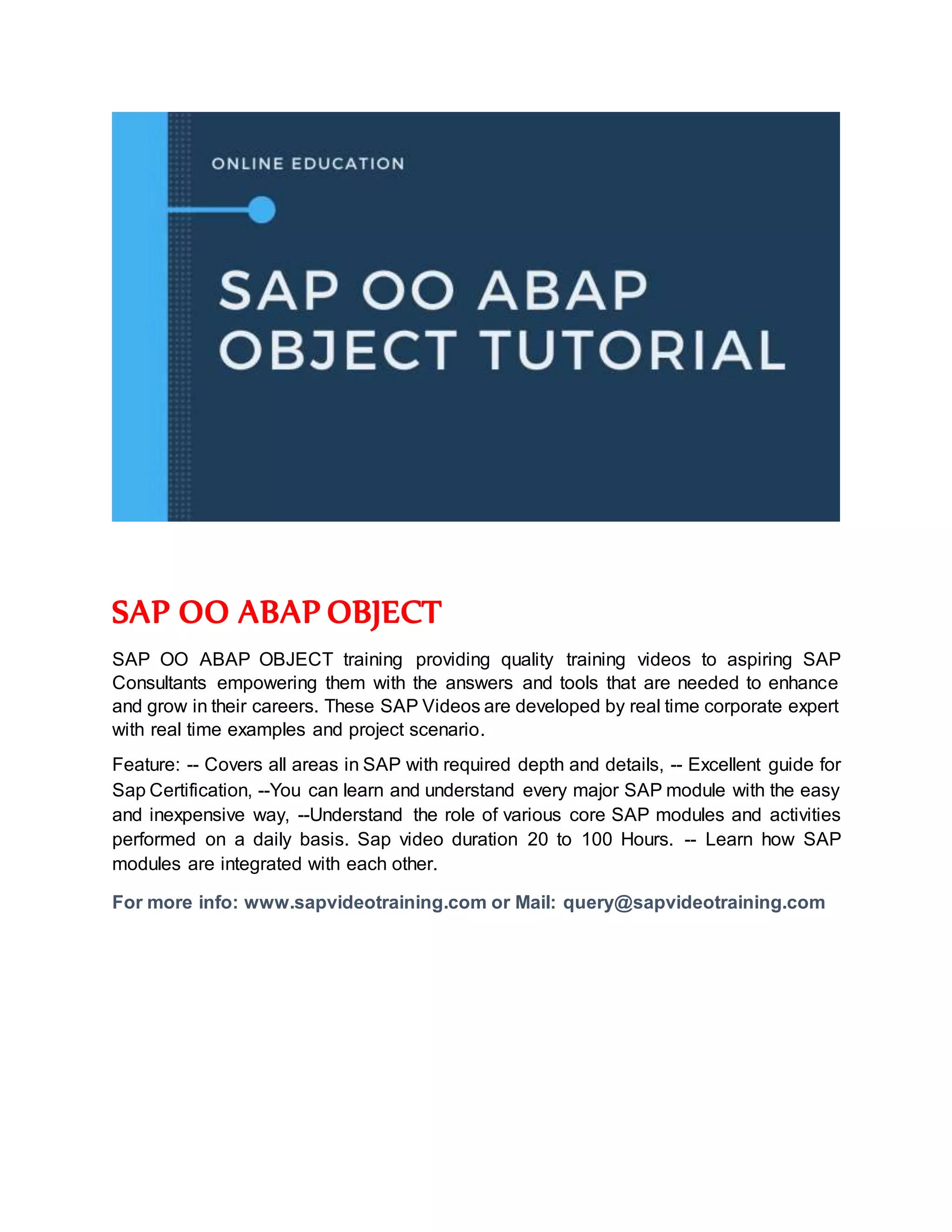 Sap Oo Abap Object Pdf 7538
