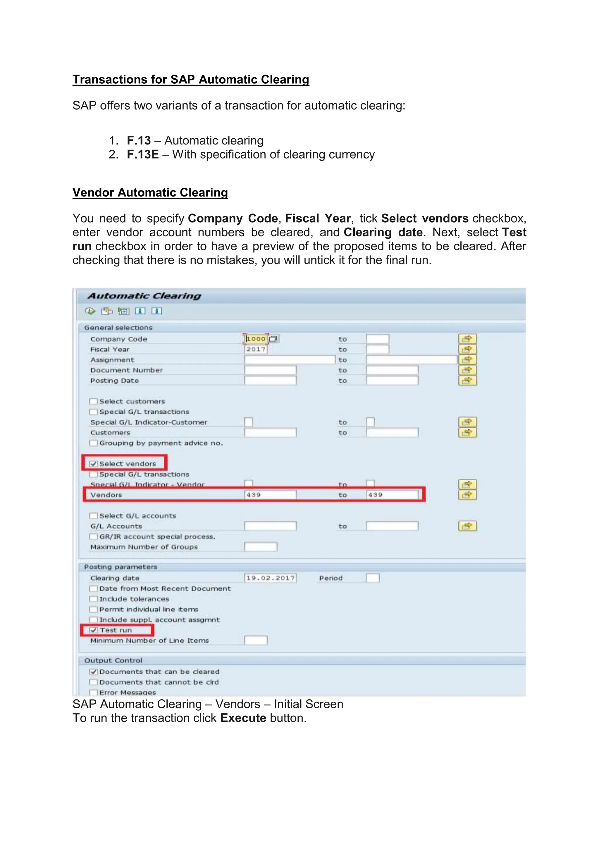 SAP OPEN ITEM CLEARING PROCESS USEFUL FOR END USERS | DOCX