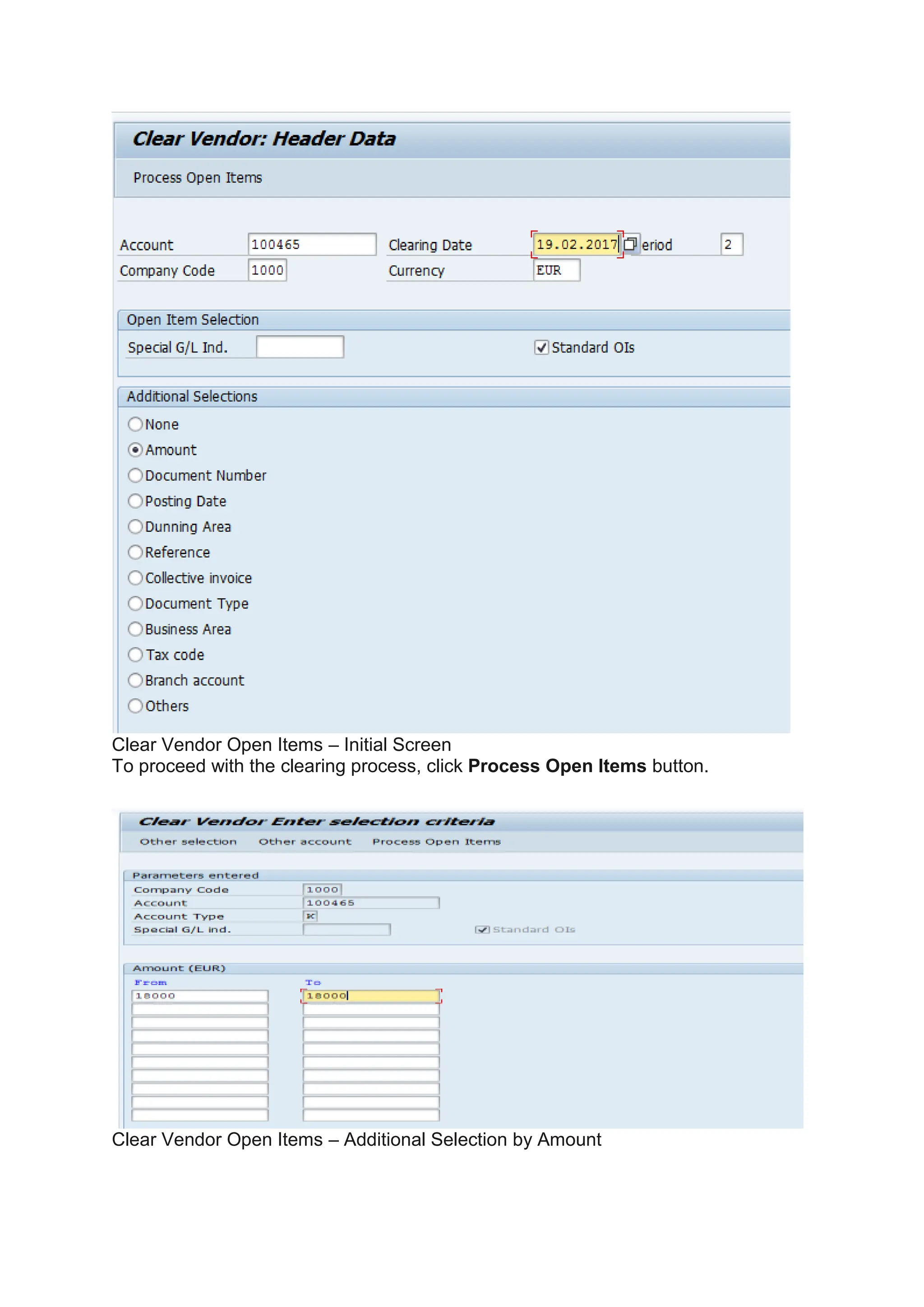 SAP OPEN ITEM CLEARING PROCESS USEFUL FOR END USERS | DOCX