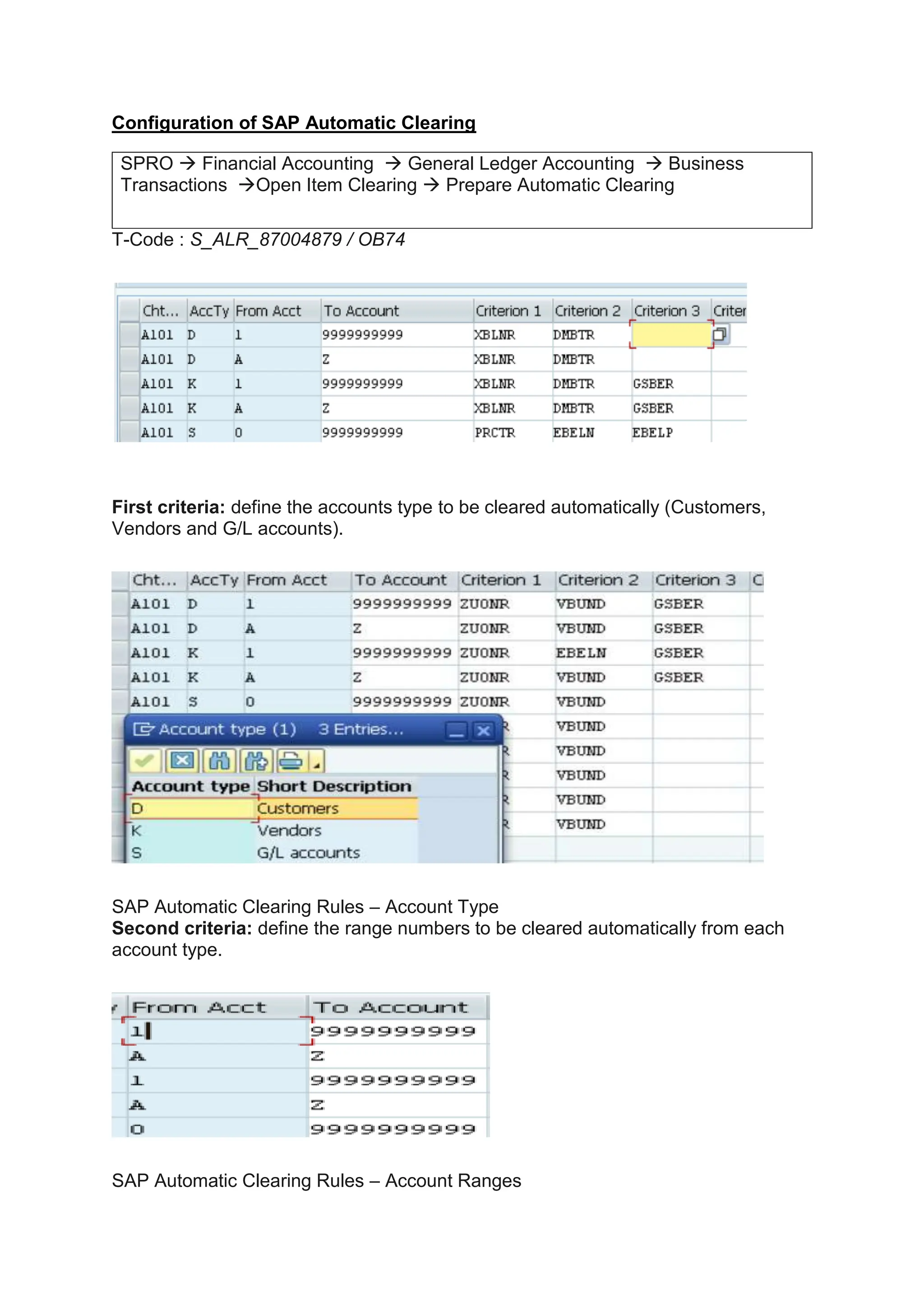 SAP OPEN ITEM CLEARING PROCESS USEFUL FOR END USERS | DOCX