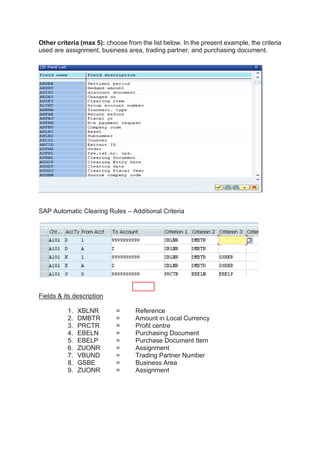 SAP OPEN ITEM CLEARING PROCESS USEFUL FOR END USERS | DOCX