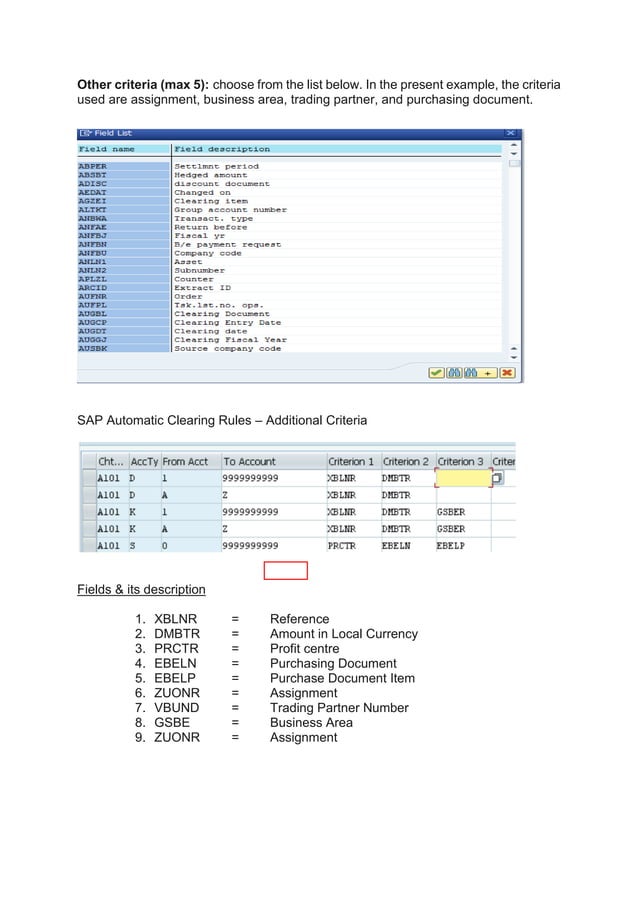 SAP OPEN ITEM CLEARING PROCESS USEFUL FOR END USERS | DOCX | Credit Cards | Personal Debt