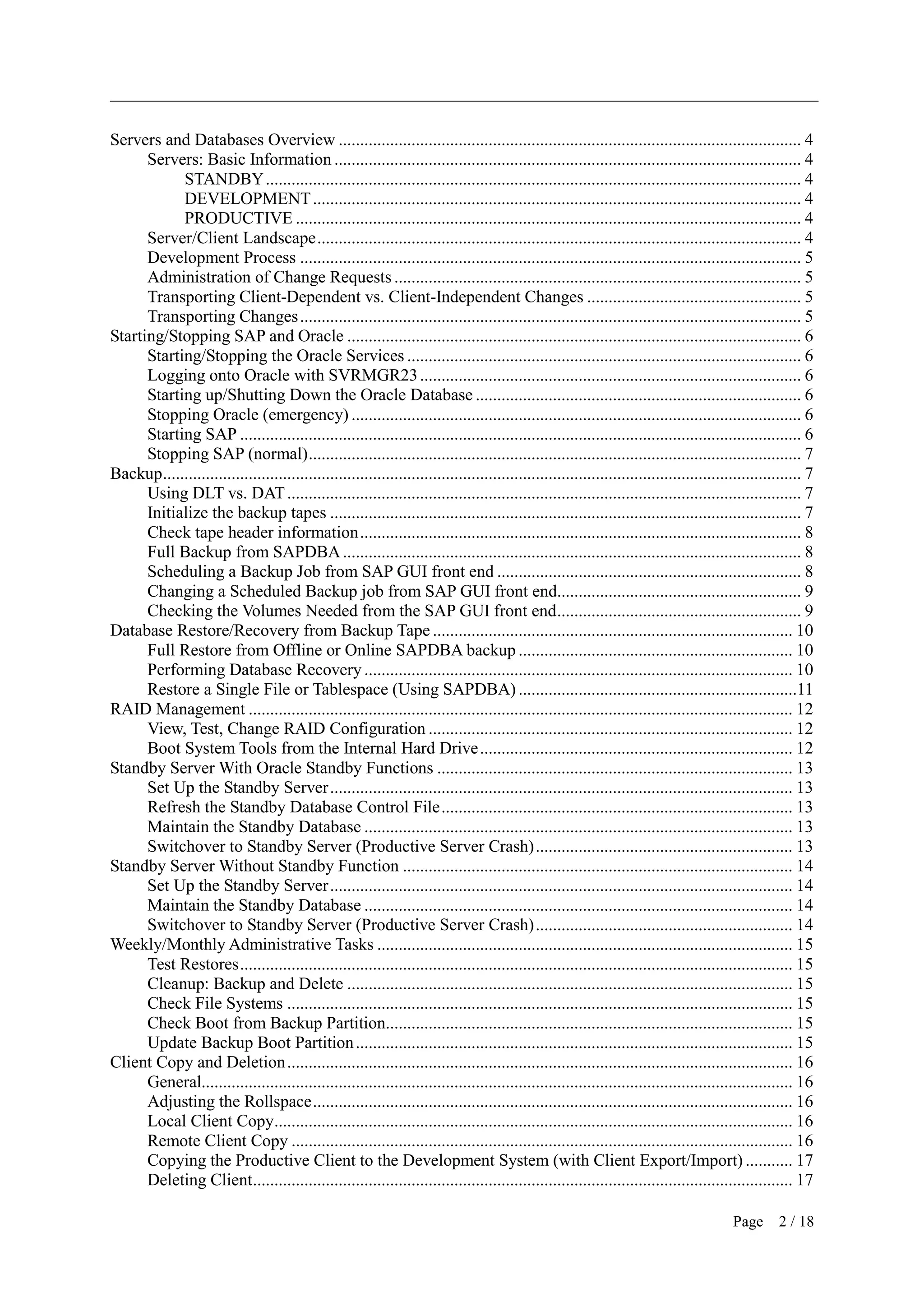 Sap operating manualornt | DOC