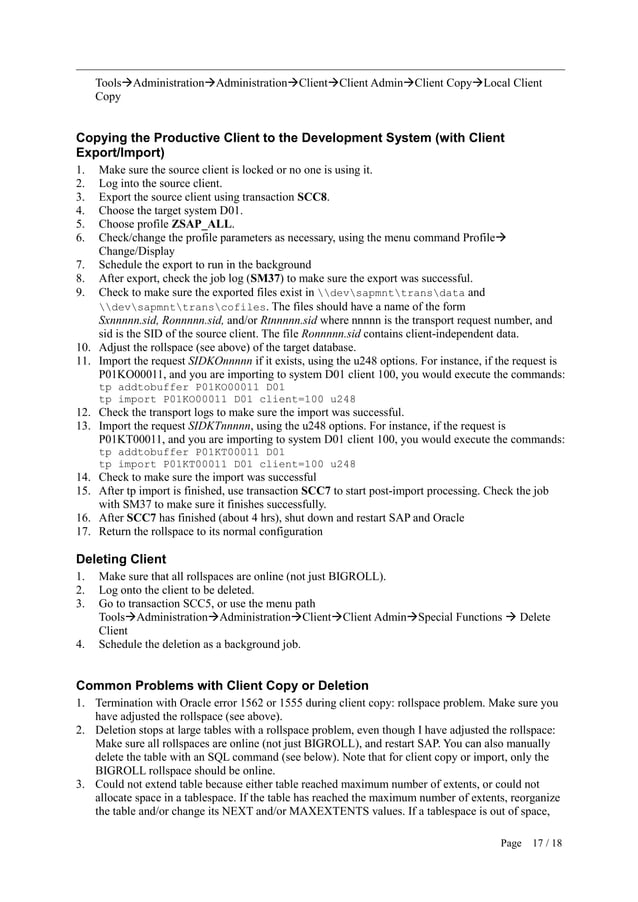 Sap operating manualornt | DOC | Operating Systems | Computer Software and Applications