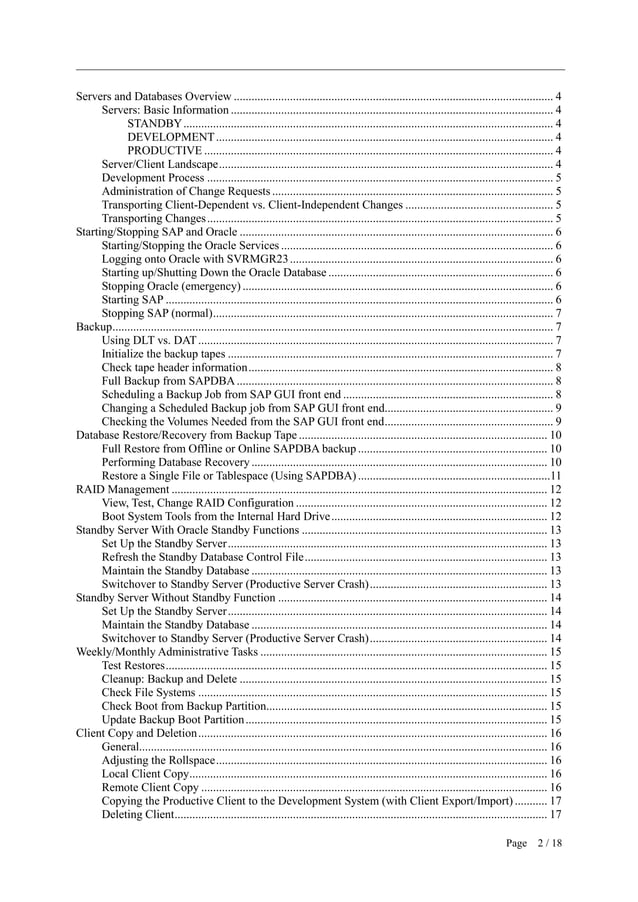 Sap operating manualornt | DOC | Operating Systems | Computer Software and Applications