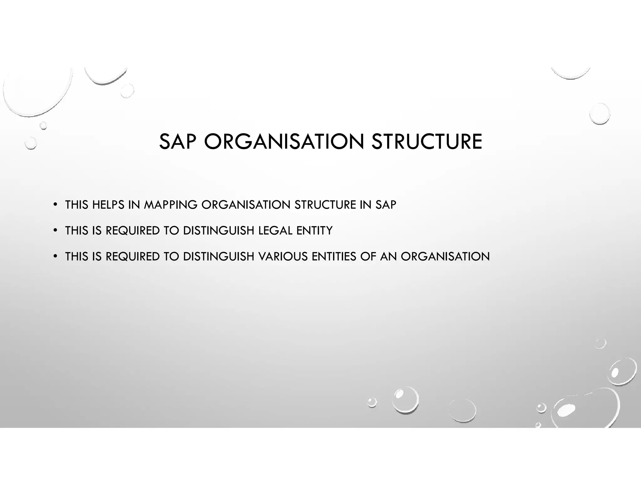 Sap organisation structure business view | PDF