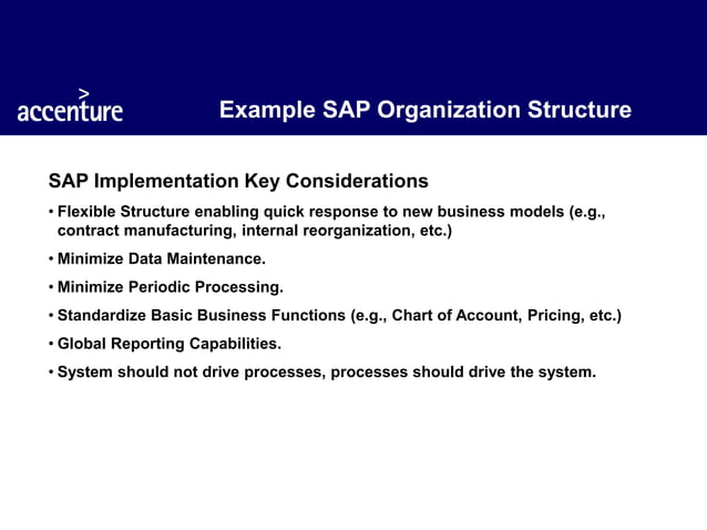 SAP Organization Structure V1.2.ppt | Business Accounting & Finance | Business