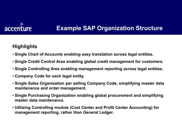 SAP Organization Structure V1.2.ppt | Business Accounting & Finance ...