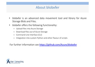 SAP OS/DB Migration using Azure Storage Account | PPT