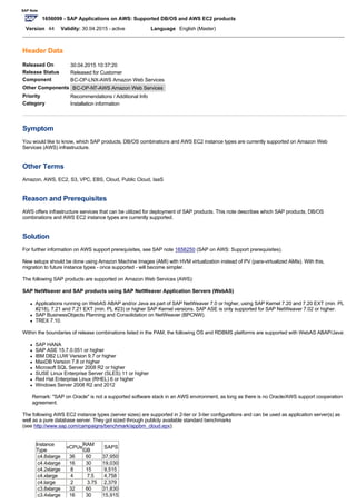 Sap oss 0001656099 | PDF