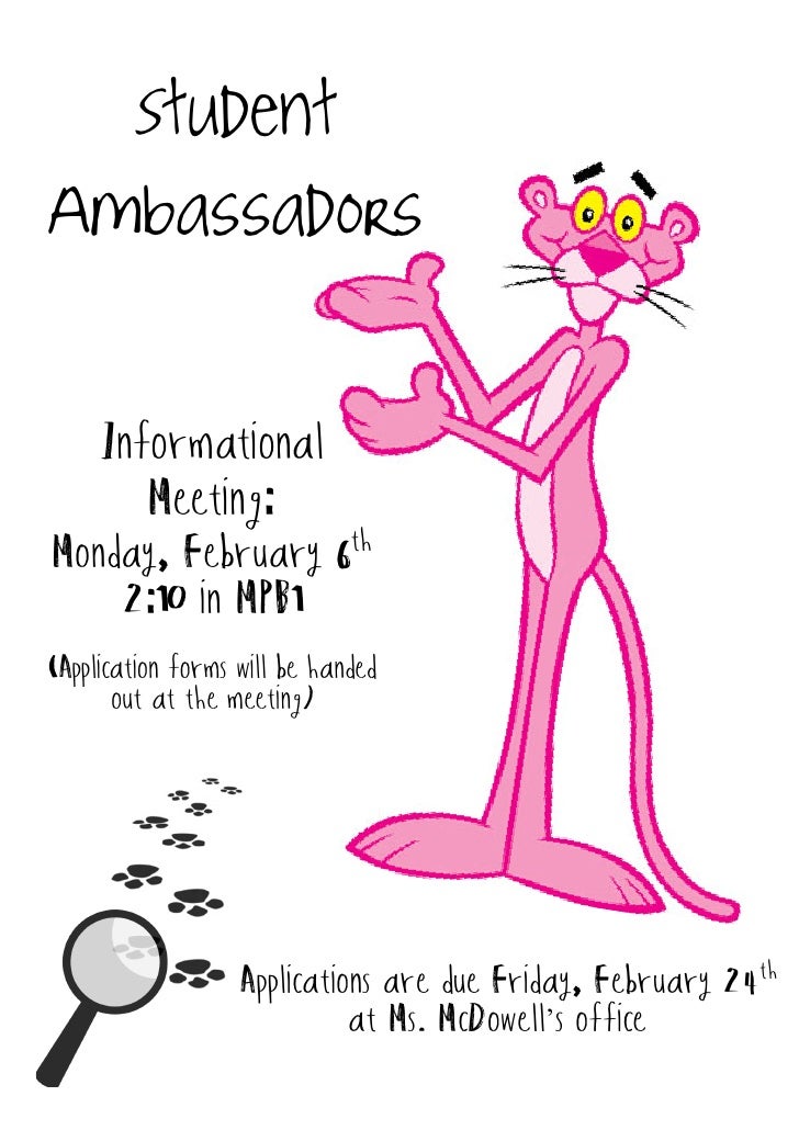 Student Ambassadors Recruitment Posters