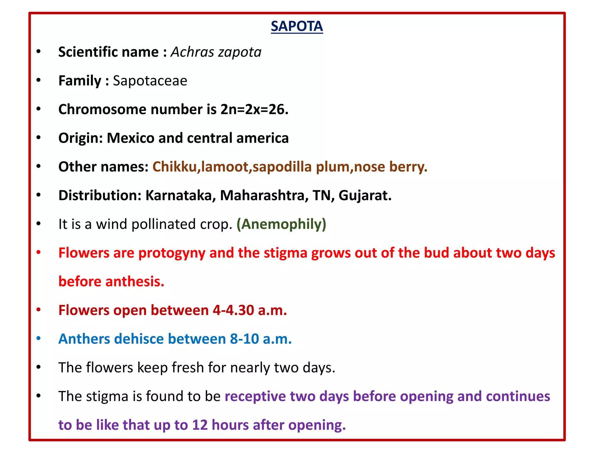 Breeding of sapota | PPTX