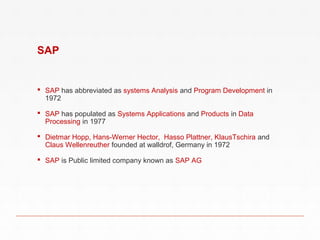 Sap overview | PPT