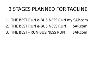 Sap part b | PPTX | Marketing and Advertising | Business