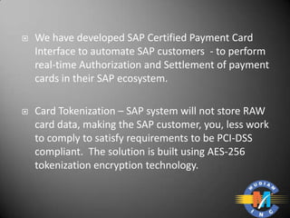 Sap payment card solution | PPT