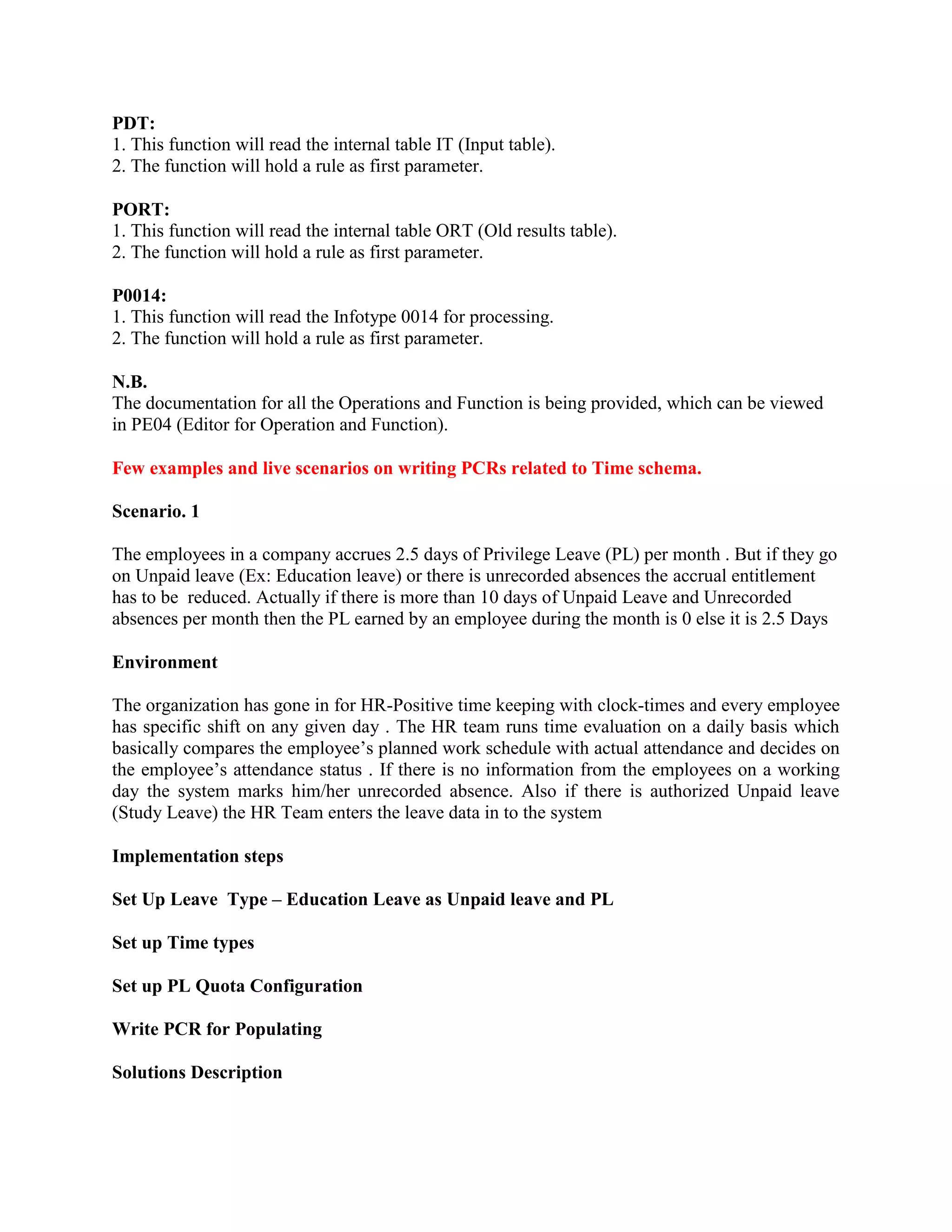Sap payroll schema. functions , rules and operations – an overview | DOCX