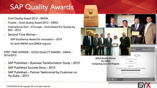 SAP PCOE Certified - Partner - ISYX Technologies LLC | PPT