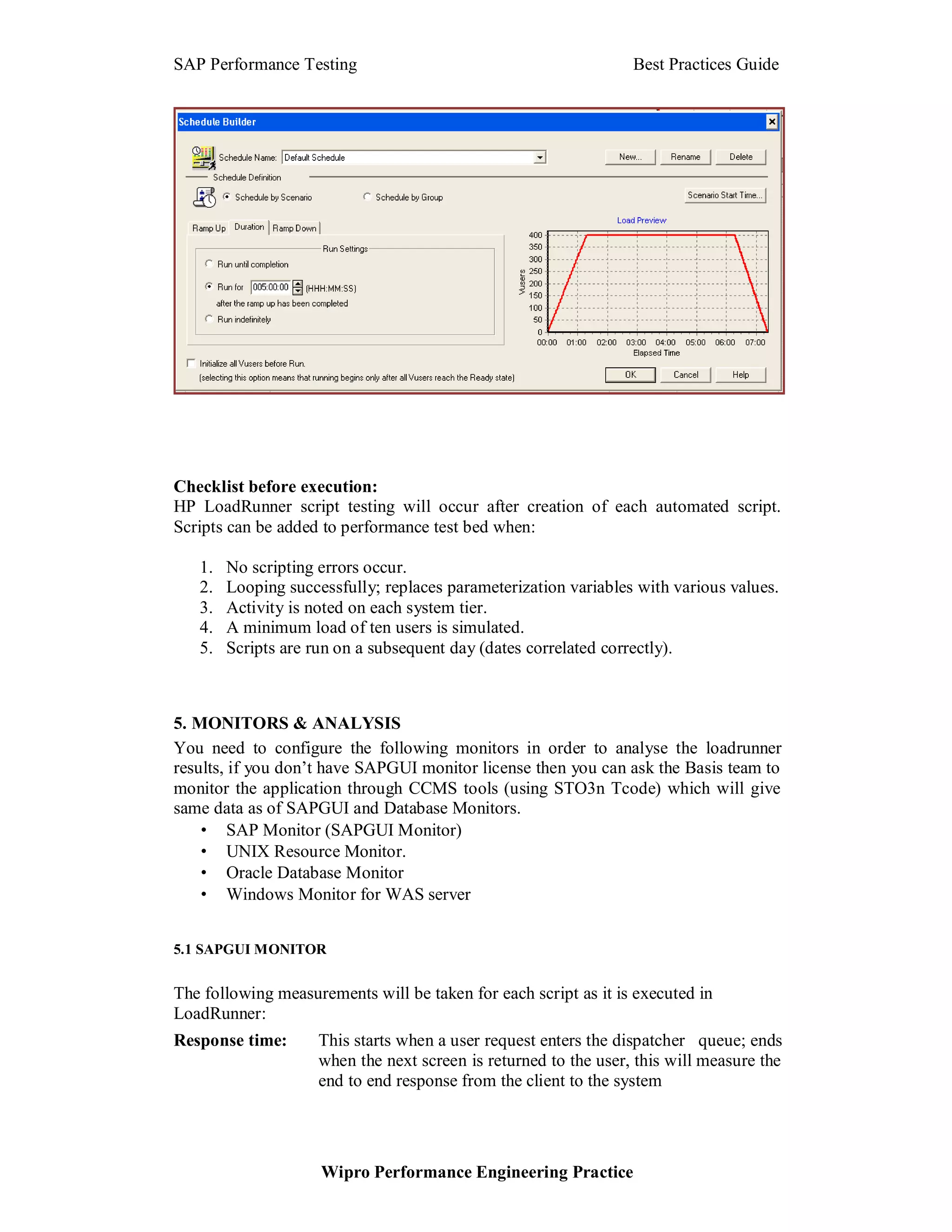 SAP Performance Testing Best Practice Guide v1.0 | PDF