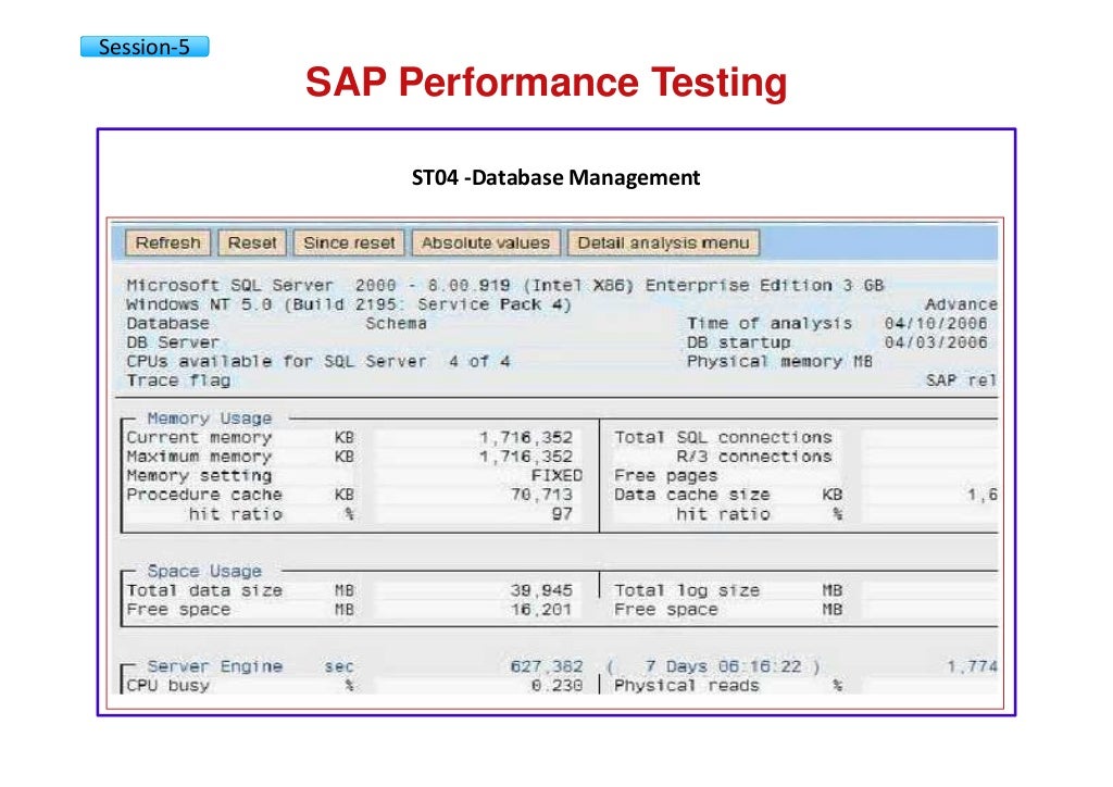 SAP performance testing & engineering courseware v01