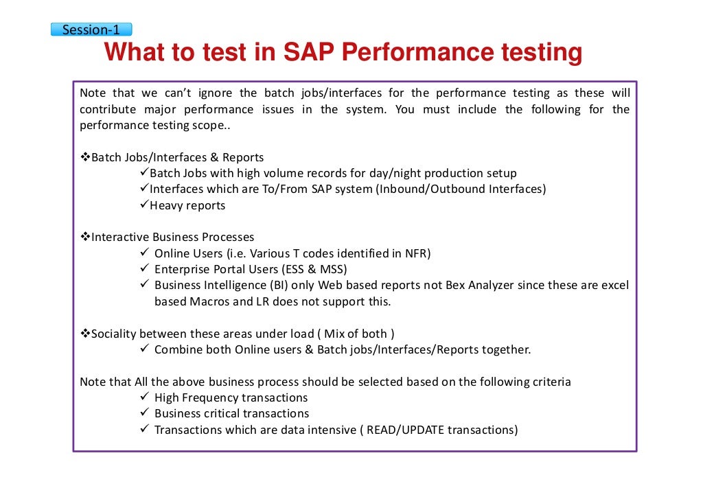SAP performance testing & engineering courseware v01