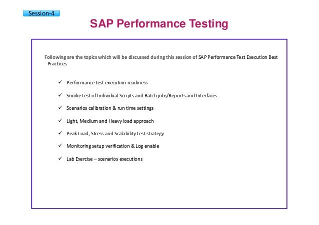 Sap Performance Testing And Engineering Courseware V01