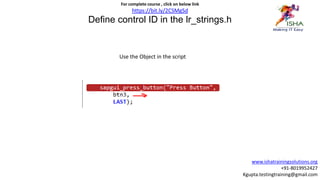 SAP Performance Testing Using LoadRunner | PPT