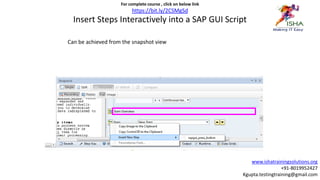 SAP Performance Testing Using LoadRunner | PPT